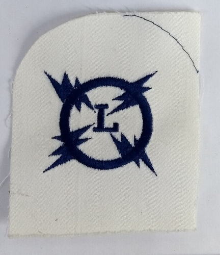 Electrical Mechanic Qualification Patch Genuine British Royal Navy Blue ...