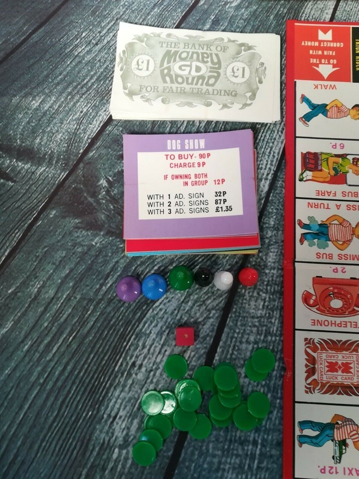 Money Go Round Board Game Vintage 1970s Philmar | eBay