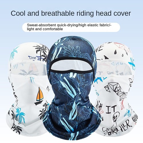 Cooling Neck Balaclava Face Mask Sun Protection Full Face Cap Ourdoor ...