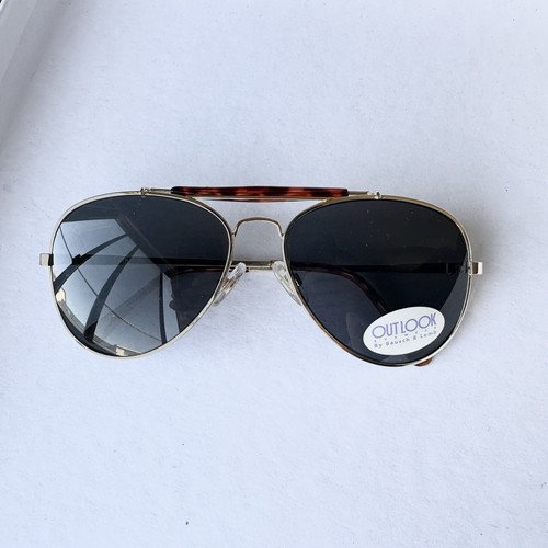 Bausch & Lomb B&L Gold Aviator Sunglasses Deadstock With Tags Ray Ban ...