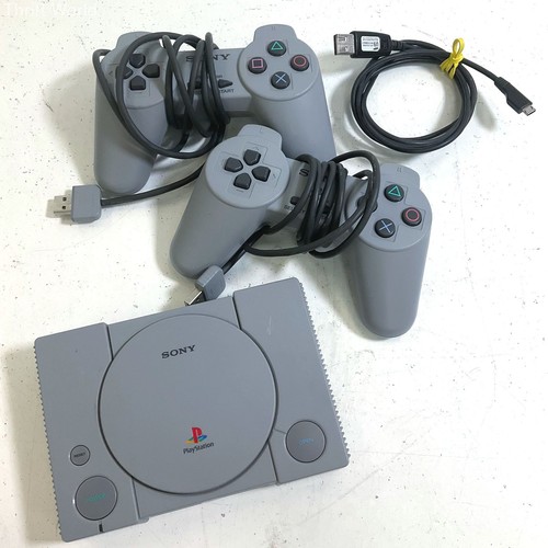 Sony Playstation Classic PS1 Mini Console SCPH-1000R & 2 Controllers ...