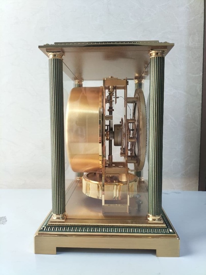 Jaeger LeCoultre Atmos Clock Green Air Clock Roman Vintage Working ...