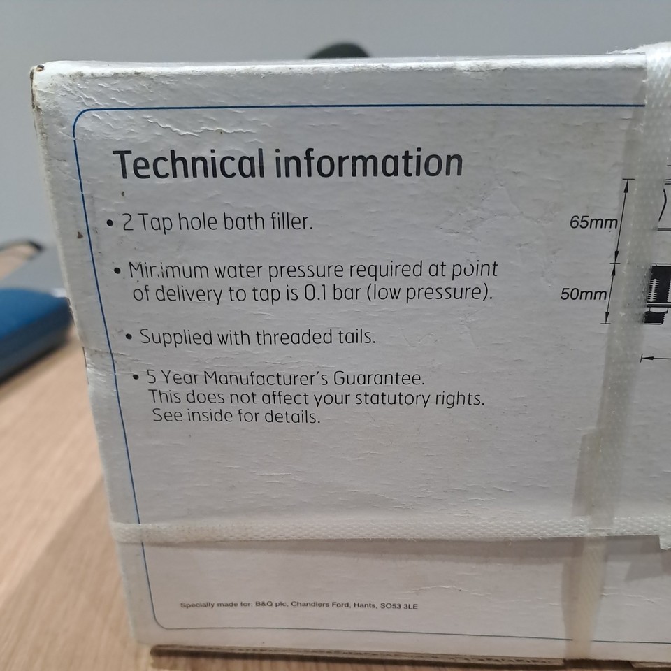 Plumb Sure Quartz Chrome Finish Bath Filler. New and unused | eBay UK