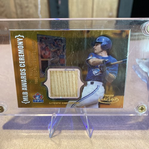 2002 Topps Gold Label - Mlb Awards Ceremony Relic Paul Molitor - Class ...