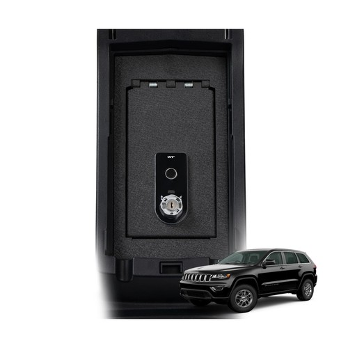 Center Console Safe Vault - KEREN Console Gun Safe Box Compatible with ...