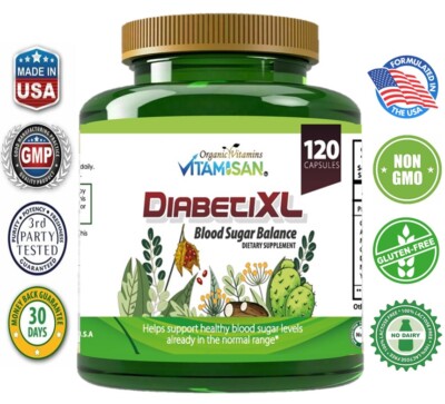 Diabetixl Cap low sugar support natural 120 bajar azucar alta sangre | eBay