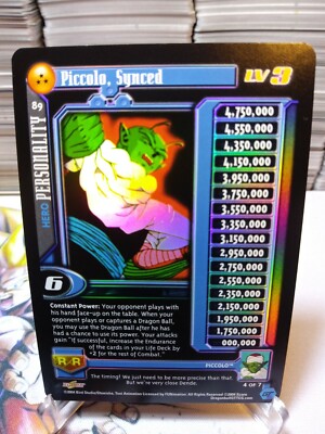 DBZ CCG DRAGON BALL Z GT PICCOLO SYNCED LV3 #89 LIMITED FLAT FOIL NM ...