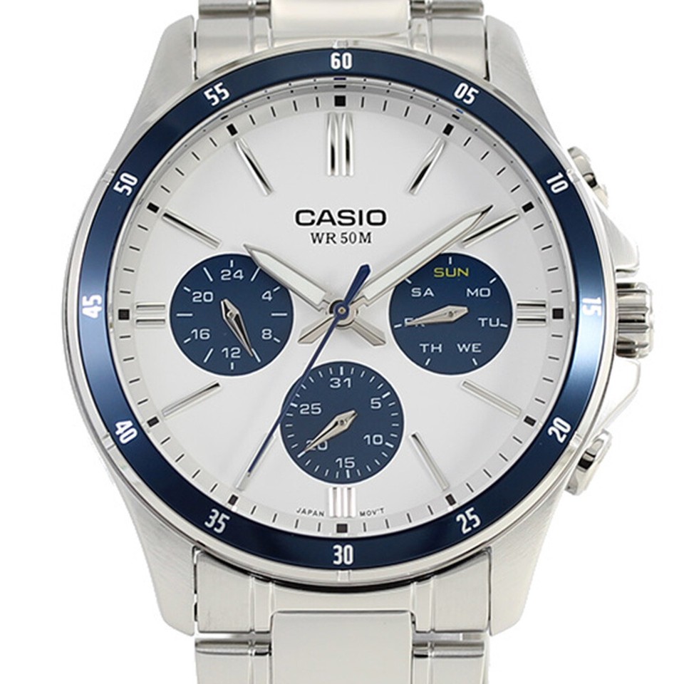 CASIO MTP-1374D-7A2 MTP-1374 MTP-1374D-7A2V Quartz Analog White | eBay
