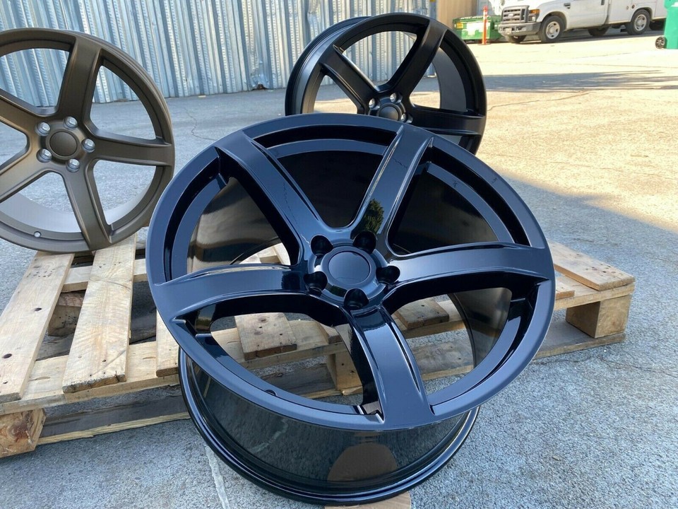 20x11 +0 WHEELS FIT WIDE BODY DODGE CHALLENGER CHARGER HELLCAT SRT ...
