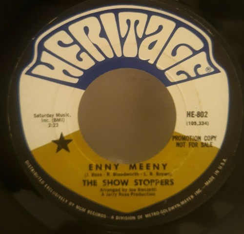 SOUL 45 RPM THE SHOW STOPPERS, ENNY MEENY | eBay