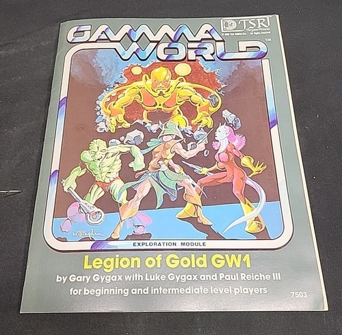 GW1: LEGION OF GOLD 1981 TSR 1st Edition Gamma World Module 7503 D&D ...