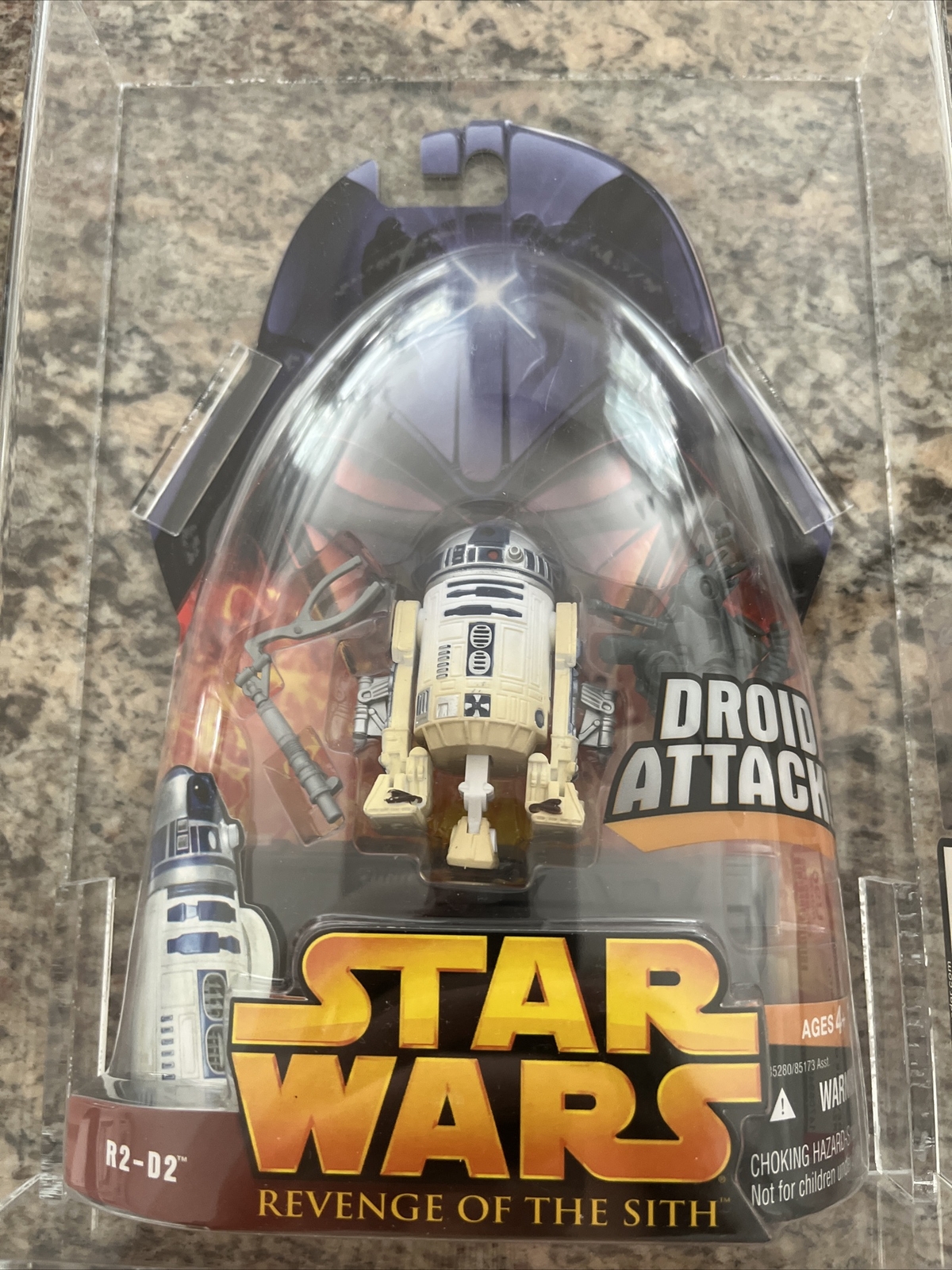 AFA 90 STAR WARS Revenge Of The Sith R2-D2 #7 DROID ATTACK 3.75" Hasbro ...
