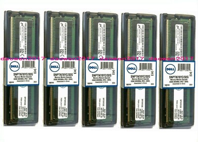 NEW Dell SNPTN78YC/32G A9781929 32GB 2RX4 DDR4 PC4-2666 ECC Server RAM ...