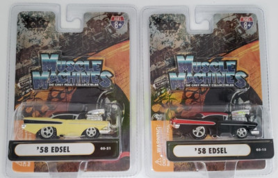 Lot of 2 Muscle Machines 1/64 Diecast ‘58 Edsel (05-15) and '58 Edsel ...