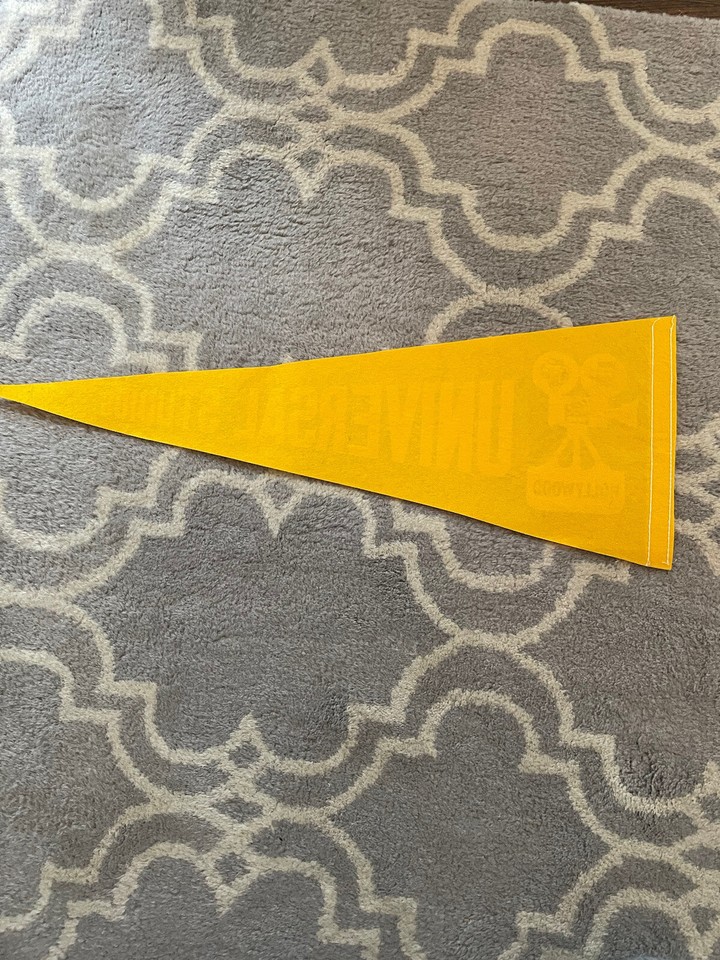 Vintage 70’s Hollywood Universal Studios Yellow Pennant | eBay