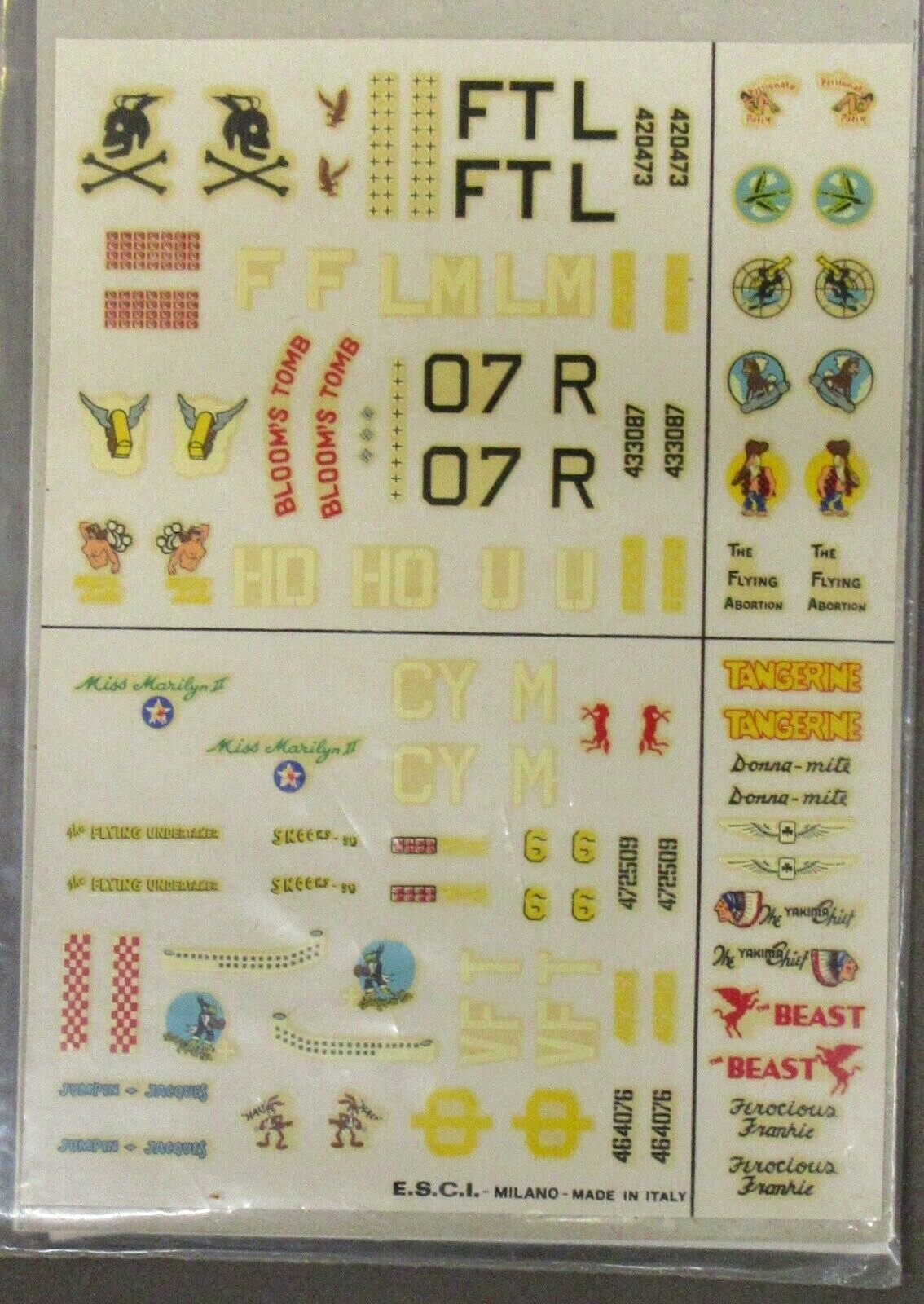 1/72 Esci Decals P-47 THUNDERBOLTS mint | eBay