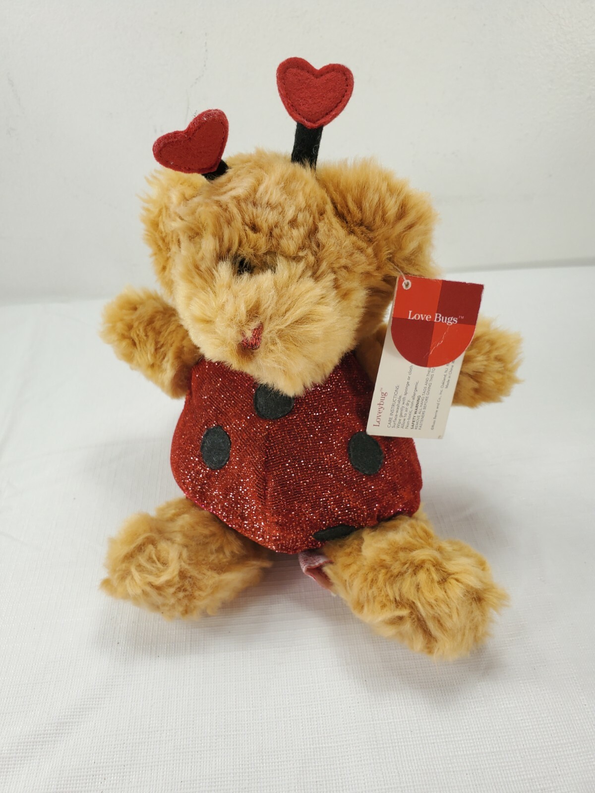 Russ Love Bug Valentine's Bear Lady Bug Beanbag Stuffed Plush Animal ...
