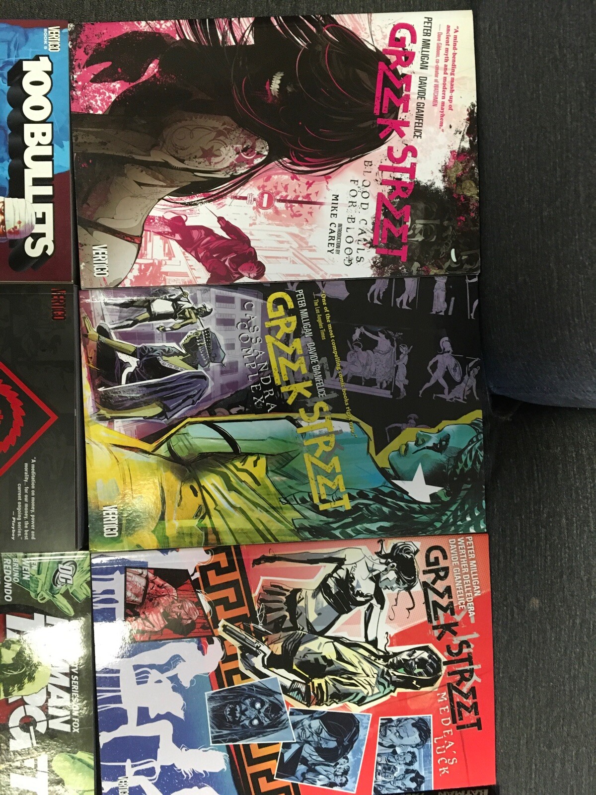 Lot of 10 DC & VERTIGO COMICS 100 Bullets; Human Target; Unknown ...