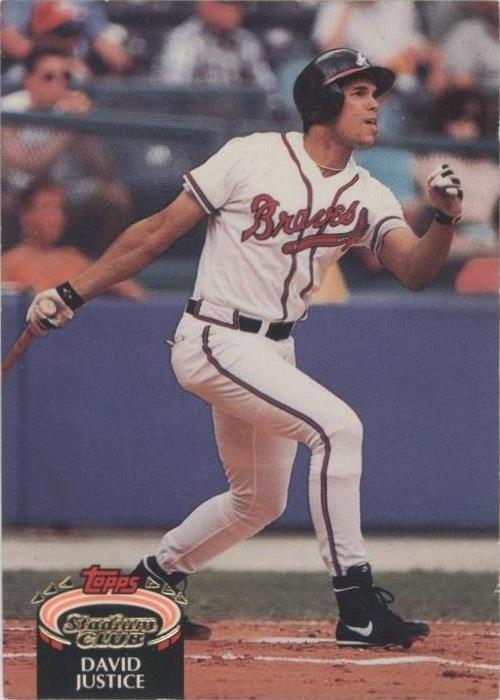 1992 Topps Stadium Club - David Justice #182 for sale online | eBay