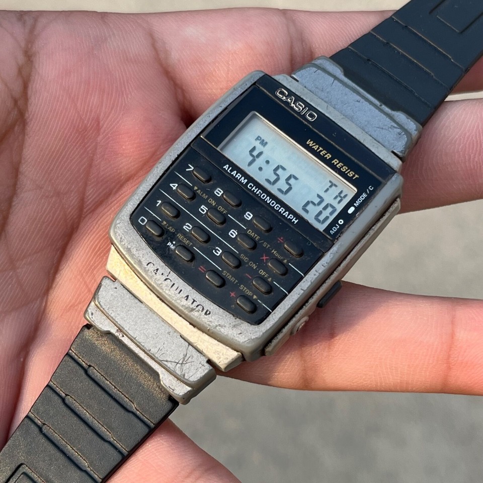 Vintage Casio Calculator Digital Watch Made in japan men’s watch CA-56 ...