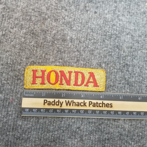 Vintage Honda Patch Gold Tab Motorcycle Biker Car Auto 70s 80s Racing ...