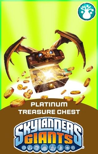 Skylanders Giants Platinum Treasure Chest Magic Item NFC Card FREE ...