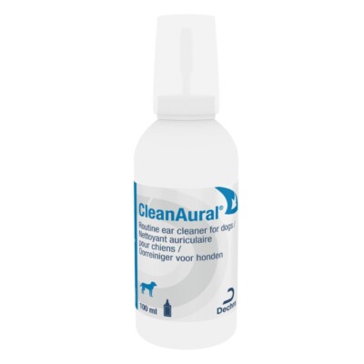 Dog Ear Cleaner Dechra CleanAural Soothing Ear Drops Soften & Dissolve ...