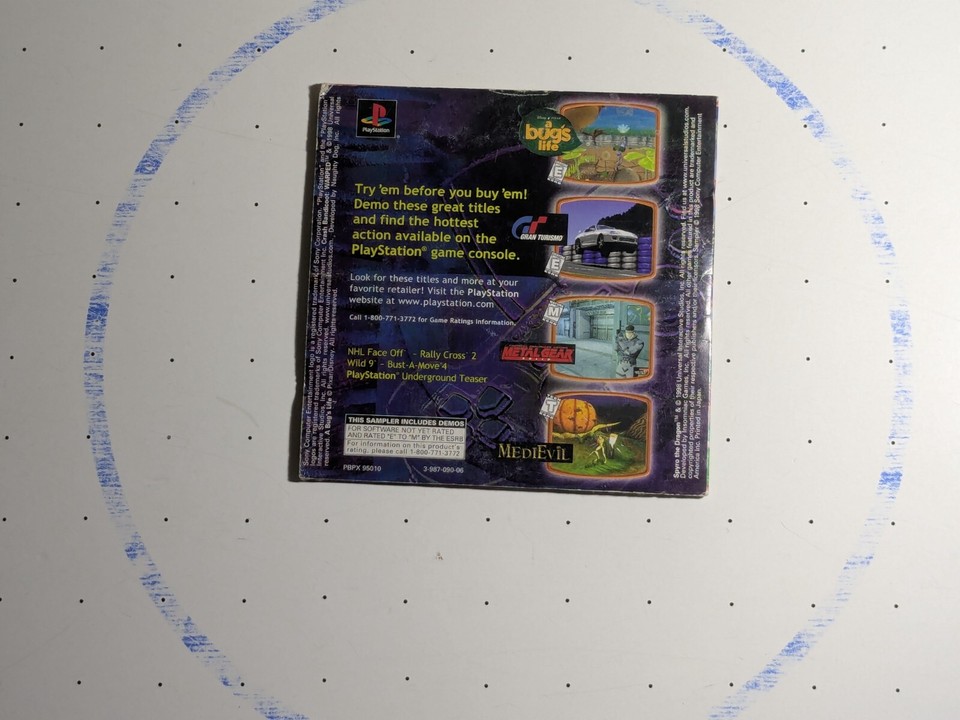 Cd Interactive Sampler Disc Vol.9 Demo Disc Sony Playstation 1 PS1 PSX ...