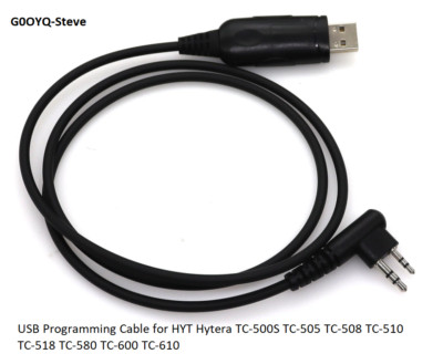 USB Programming Cable for HYT Hytera TC-500S TC-600 TC-700 TC-1600 TC ...