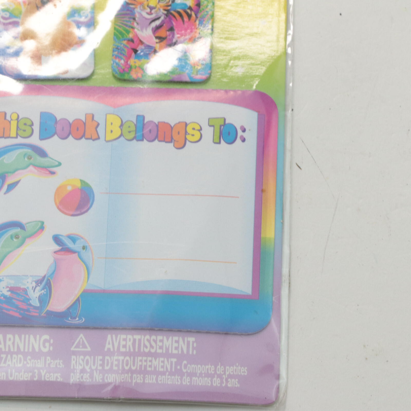 Lisa Frank Bookmark Set Large Bookmark 4 Magnetic Bookmarks 3 Bookplate ...