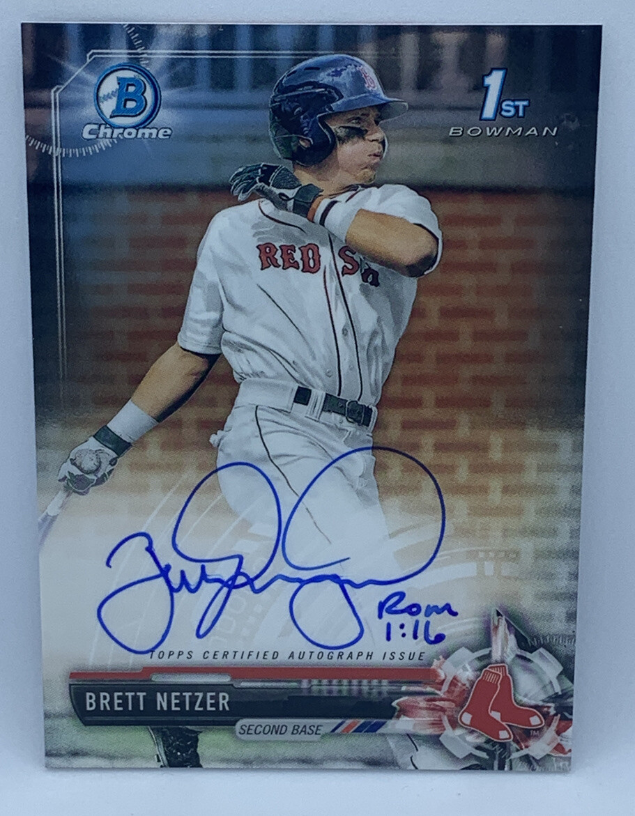 2017 Bowman Chrome Brett Netzer Red Sox CDP-BN First Prospect Auto | eBay