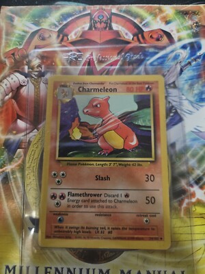 Pokémon TCG Charmeleon Base Set 24/102 Regular Unlimited Uncommon | eBay