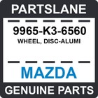 9965-K3-6560 Mazda OEM Genuine WHEEL, DISC-ALUMI | eBay