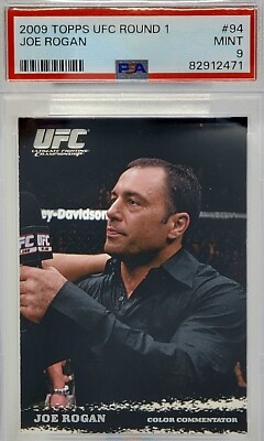 📈 PSA 9 JOE ROGAN RC 📈 POP 53 2009 TOPPS UFC ROUND 1 #94 MMA ROOKIE JRE ...