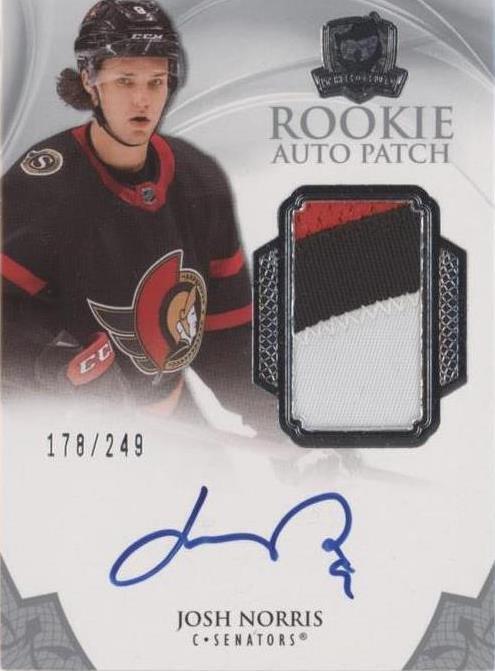 2020-21 Upper Deck The Cup - Rookie Auto Patch Josh Norris #139 /249 ...