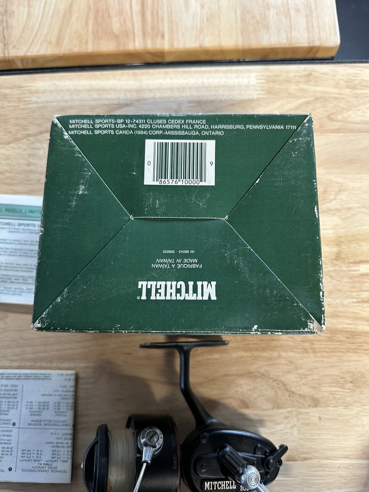 Vintage Mitchell 300 Fishing Reel With/ Box and Manual | eBay
