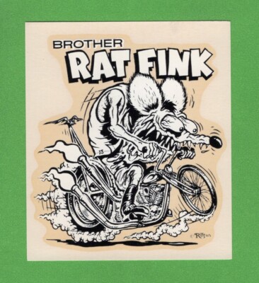 VINTAGE ORIGINAL 1965 ED ROTH "BROTHER RAT FINK" KNUCKLE CHOPPER WATER ...