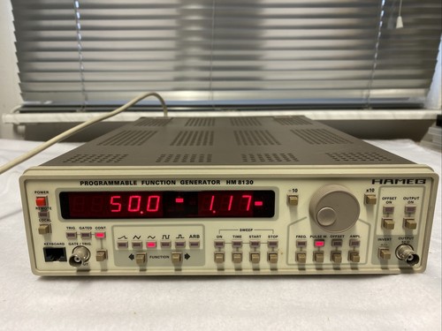 HAMEG HM-8130 Programmable Function Generator 10mh - 10 MHz ...