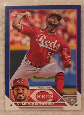 2023 Topps Royal Blue #198 Vladimir Gutierrez Cincinnati Reds | eBay
