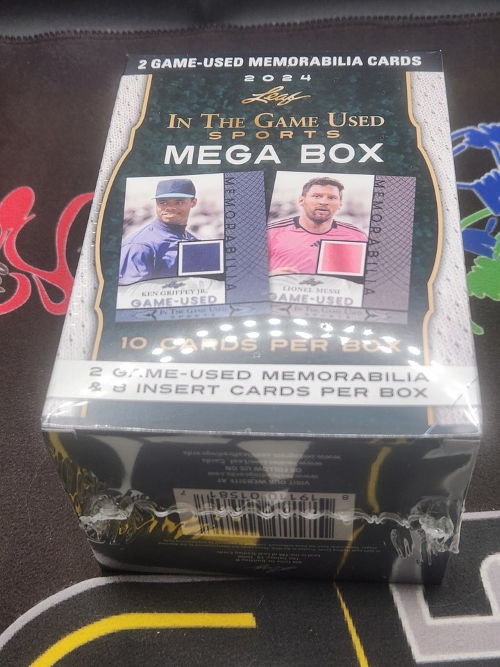 2024 Leaf In The Game Used Sports Trading Card Mega Box 2 Game Used Mem ...