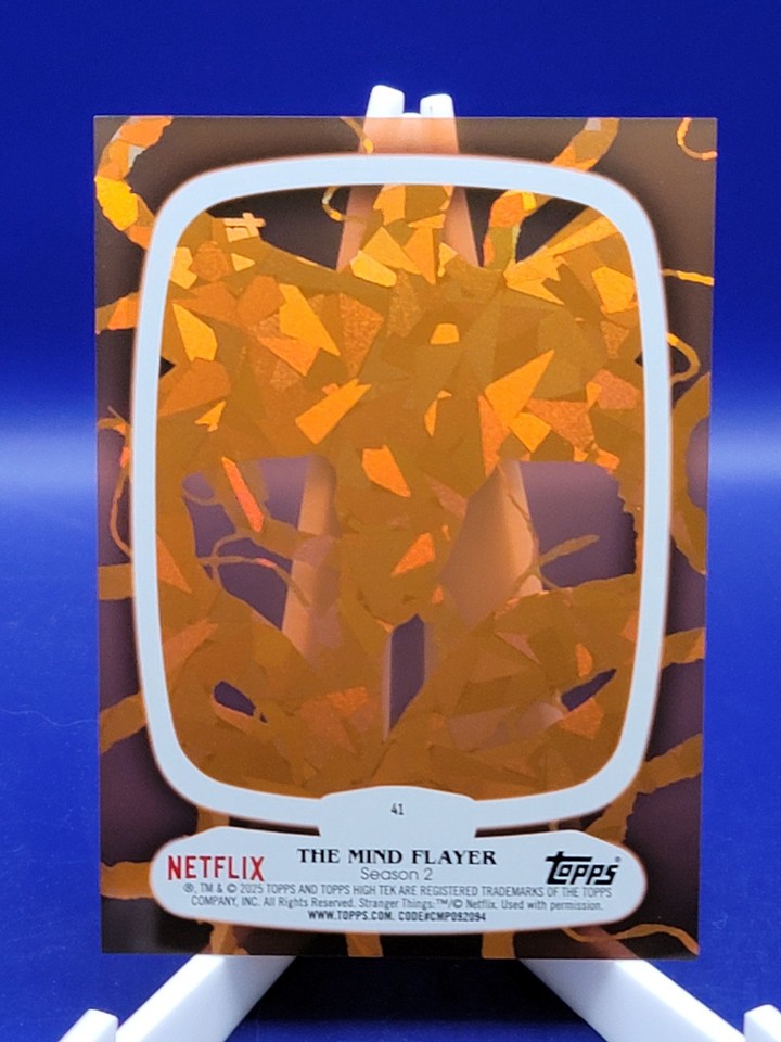 2025 Topps Stranger Things High Tek The Mind Flayer Orange Diffractor ...