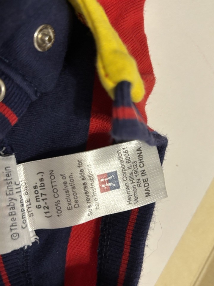 Baby Einstein Boys 5 Pc Lot Outfit, Socks And Foot Rattles Blah Dragon ...