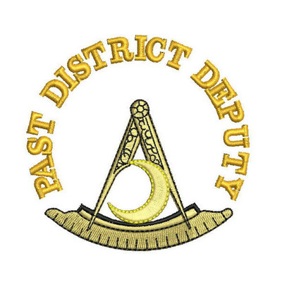 Freemason Masonic Past District Deputy Grand Master DDGM Embroidered ...