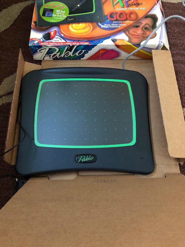 Kid Board Pablo w/ Art Dabbler & Goo Tool For Graphics PC In Box | eBay