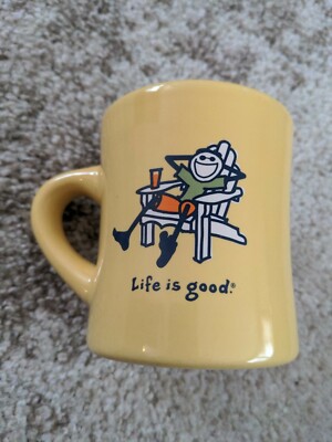 Life Is Good Yellow Mug | eBay