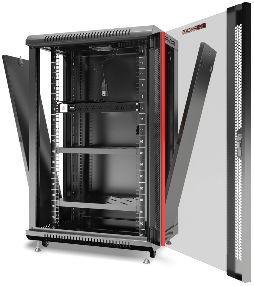 18U Sysracks Wall Mount IT Data Network Server Rack Cabinet Enclosure ...