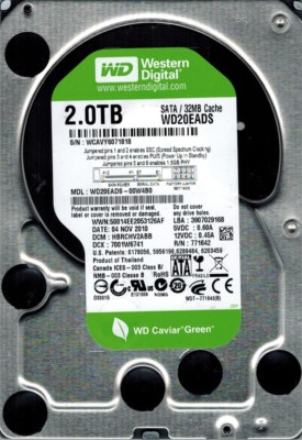 Western Digital WD20EADS-00W4B0 2TB DCM: HBRCHV2ABB | eBay