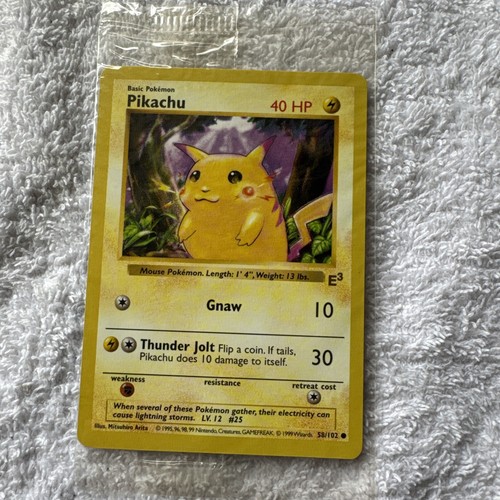 Pikachu (Red Cheeks) 058/102 Base Set (Shadowless) Regular In Original ...