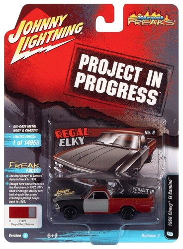 JOHNNY LIGHTNING 1966 CHEVY EL CAMINO PROJECT IN PROGRESS 1:64 HARD TO ...