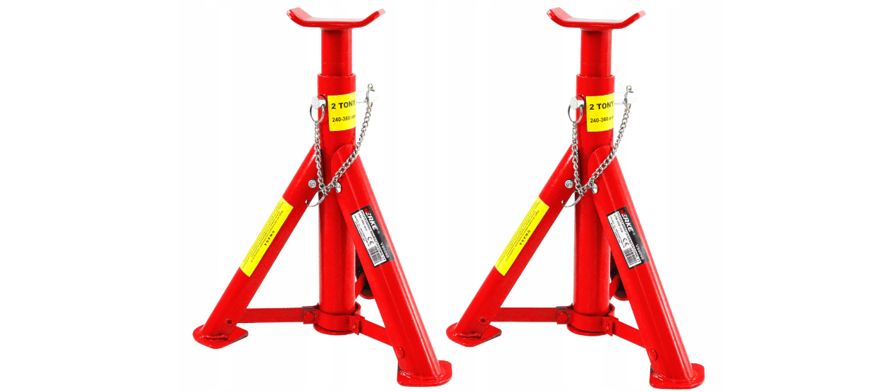 Jack Stands Car 2 Ton Set 2 Piece Lift Stand Adjustable Height | eBay